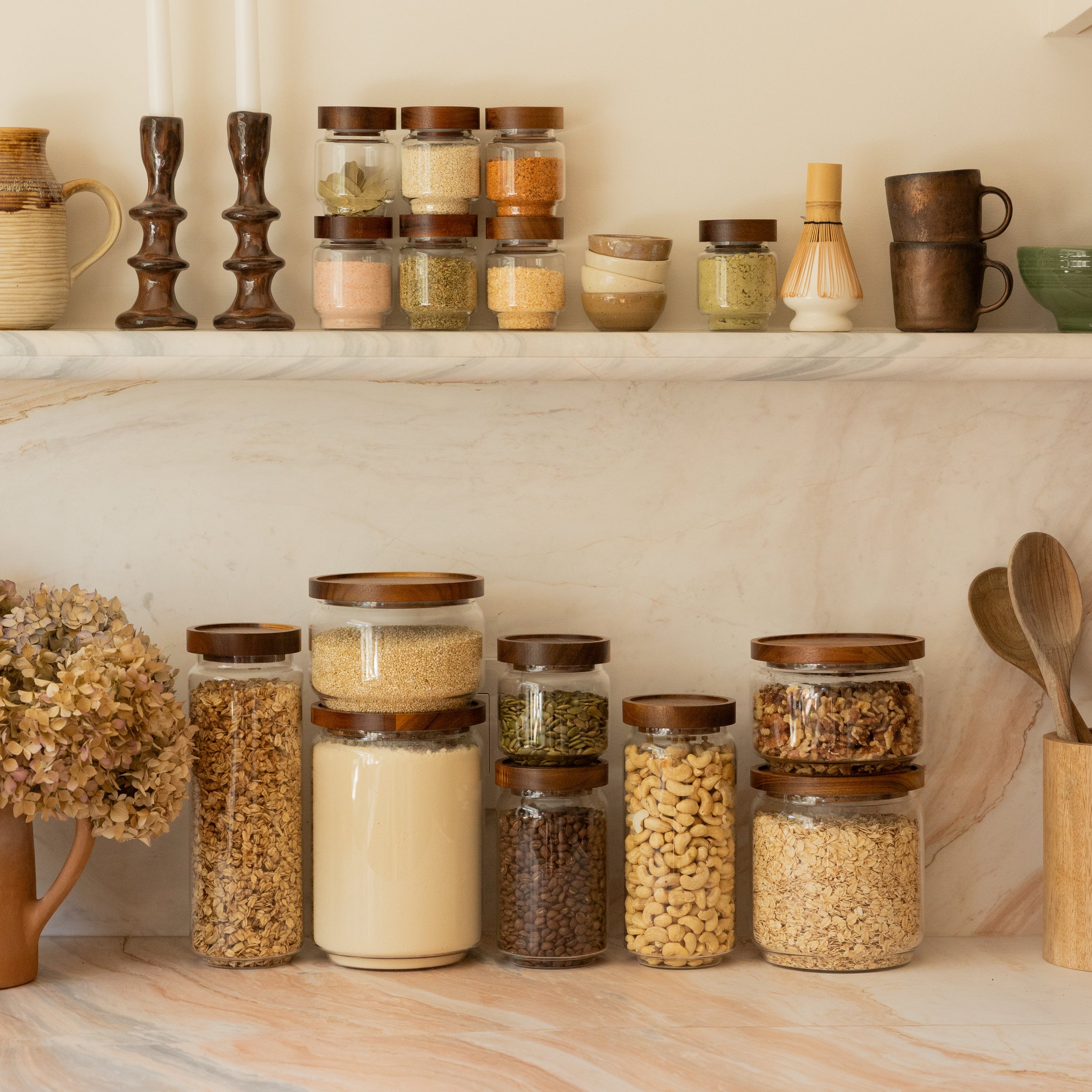Glass Pantry Canisters & Kitchen Storage | The Breakfast Pantry